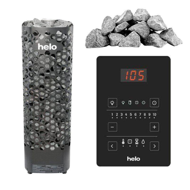 Helo Himalaya Sauna Heater set with stones & Pure control unit — FinA ...
