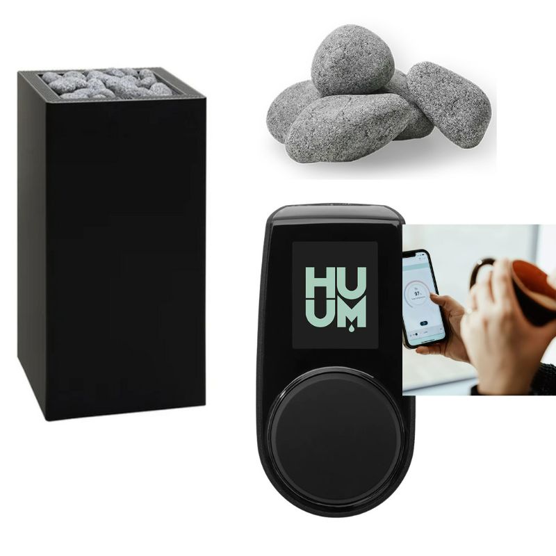 HUUM CORE Black Sauna heater Complete set - 6 / 9 / 11 kW - WLAN ...