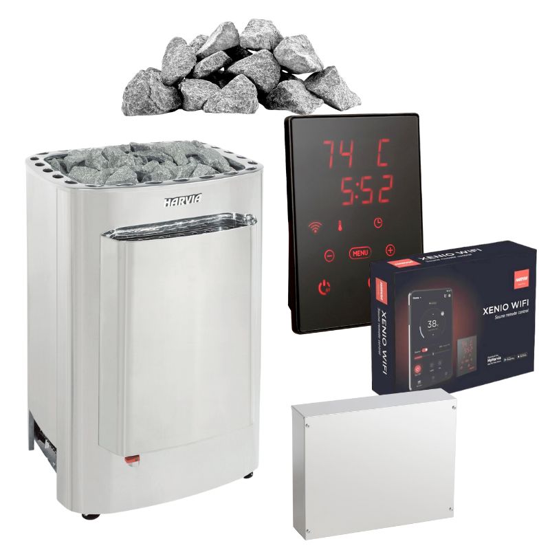 Harvia Club Combi complete set K10.5-15kW incl. control unit & WiFi ...