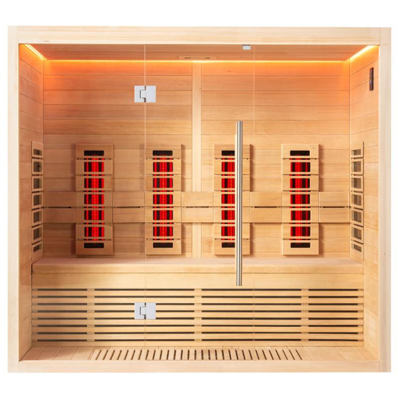 AWT Infrared Cabin E1250A-IR Hemlock – Infrared Sauna for 4 Persons ...