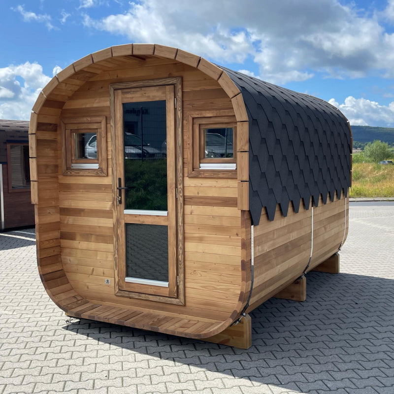 KOBA Quadro Camping 3.5m – Stylish camping hut made of thermal wood 🌿 ...